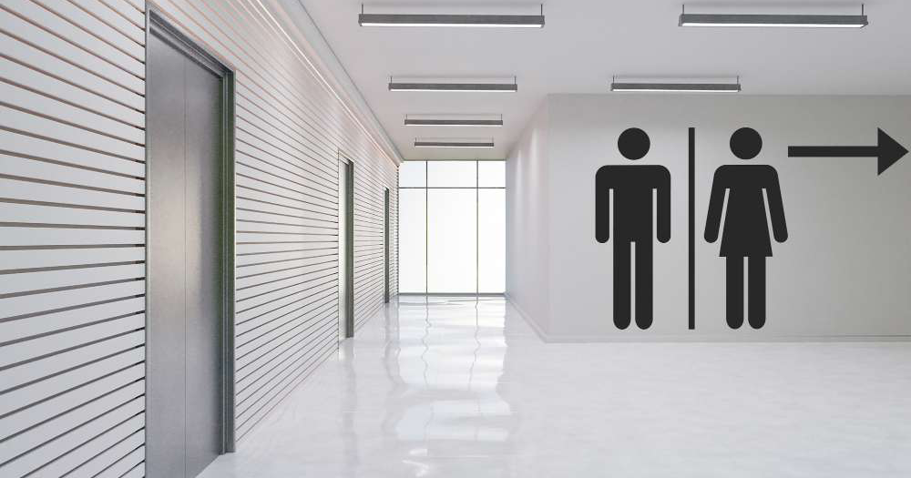 Public toilet in the Jibe Cash & Carry supermarket in Zugdidi ...