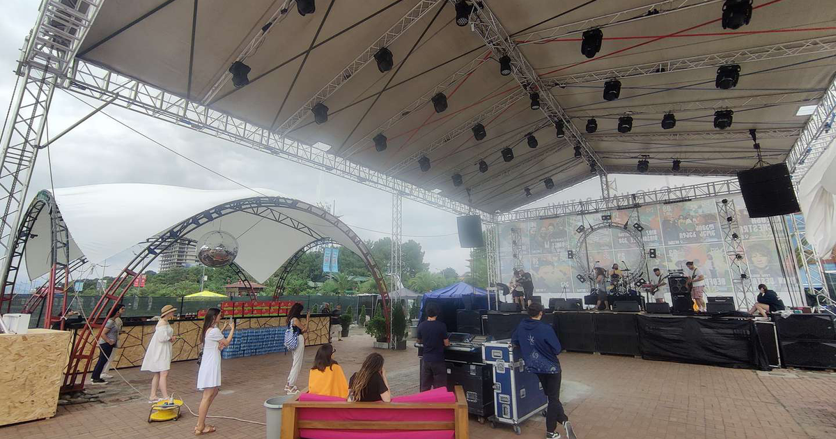 Concert hall "Mono Hall Batumi" in Batumi, Georgia. A stage for stars ...