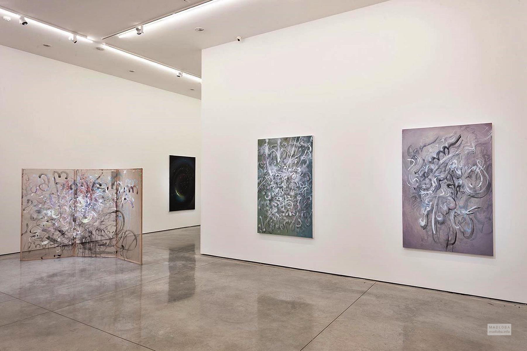 An exhibition of paintings at the Erti Art Gallery in Tbilisi ...