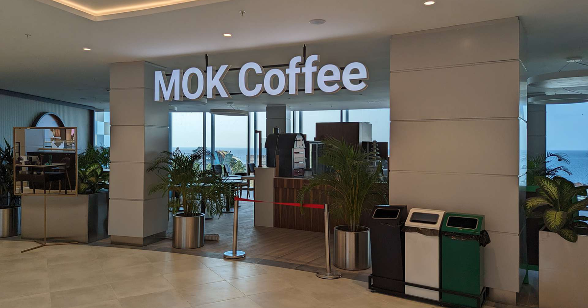 Coffee shop "MOK Coffee" in the shopping center "Grand Mall" in Batumi ...