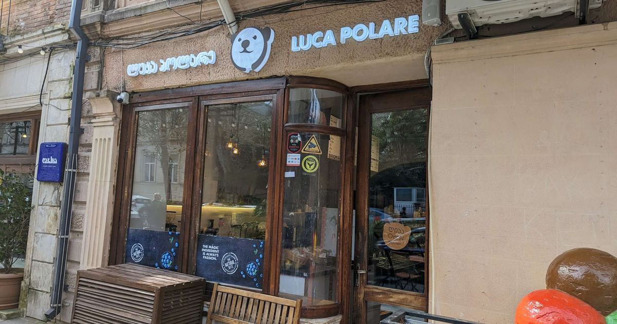 Natural Ice Cream and Coffee at Luca Polare, Kutaisi - Madloba